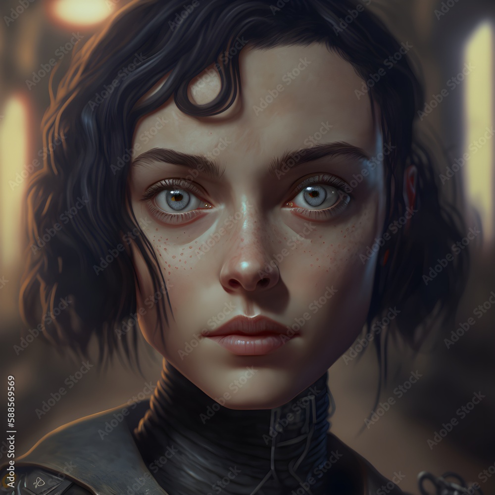 Portrait Mathilda from Leon The Professional as Battle Angel Alita ...