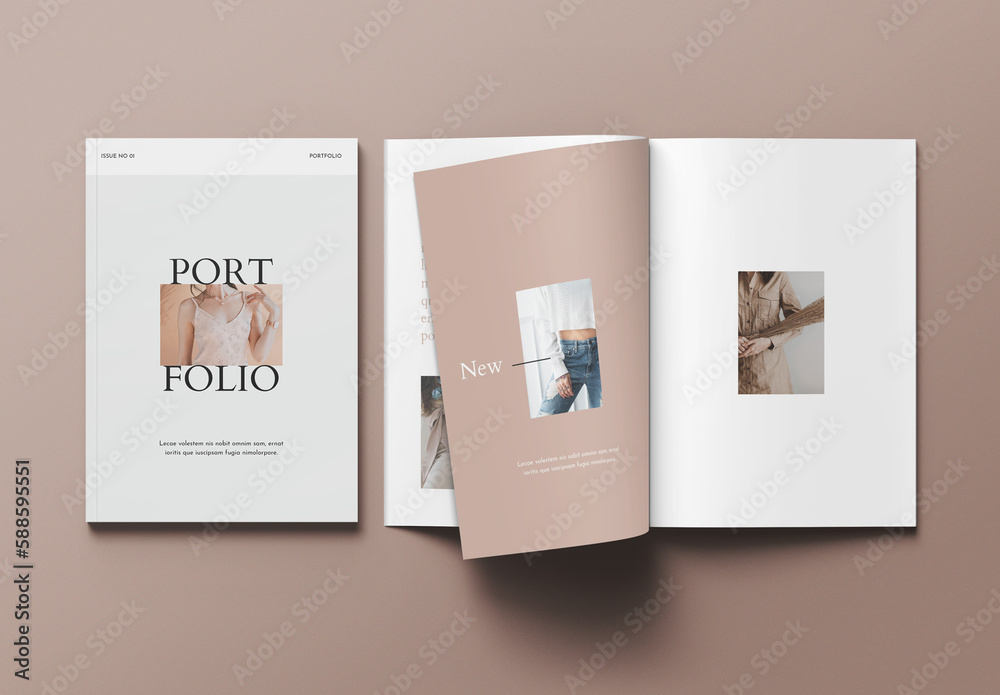 Minimal Portfolio Template Stock Template | Adobe Stock