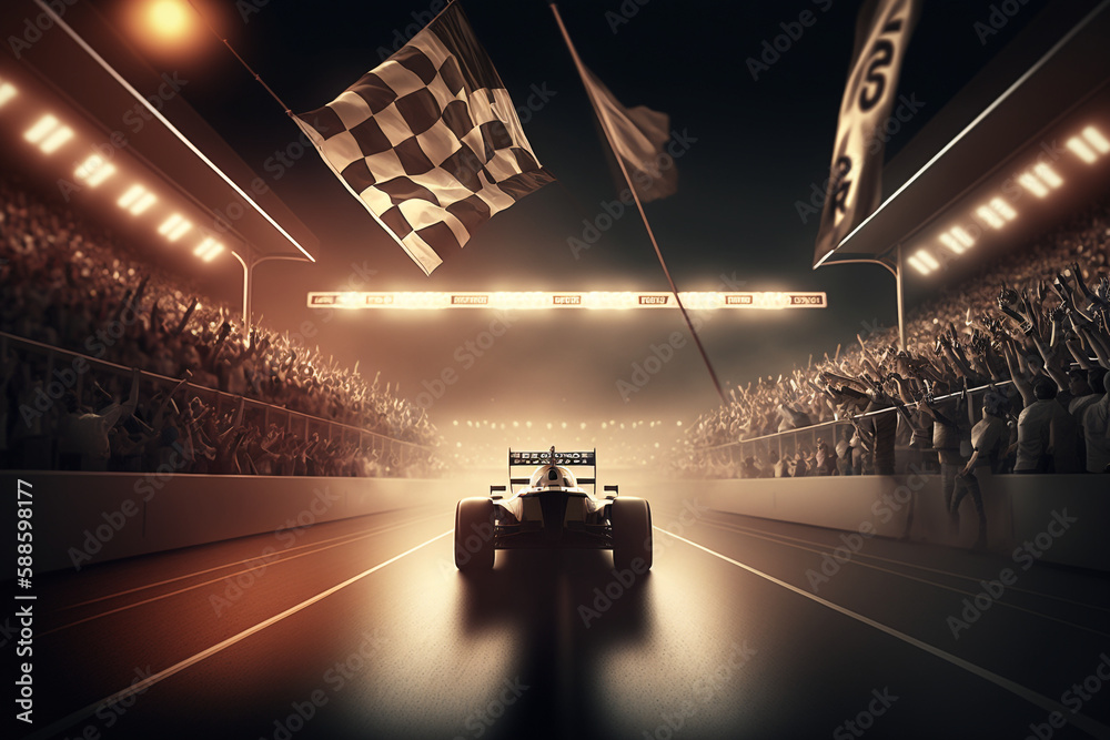 The newly constructed racing track is abuzz with excitement as the ...