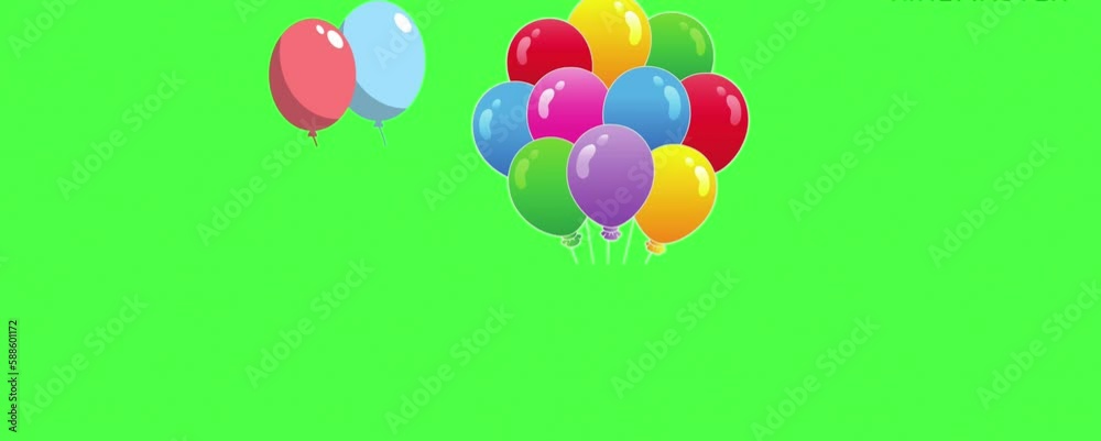 greenscreen background video to give birthday wishes Stock Video ...