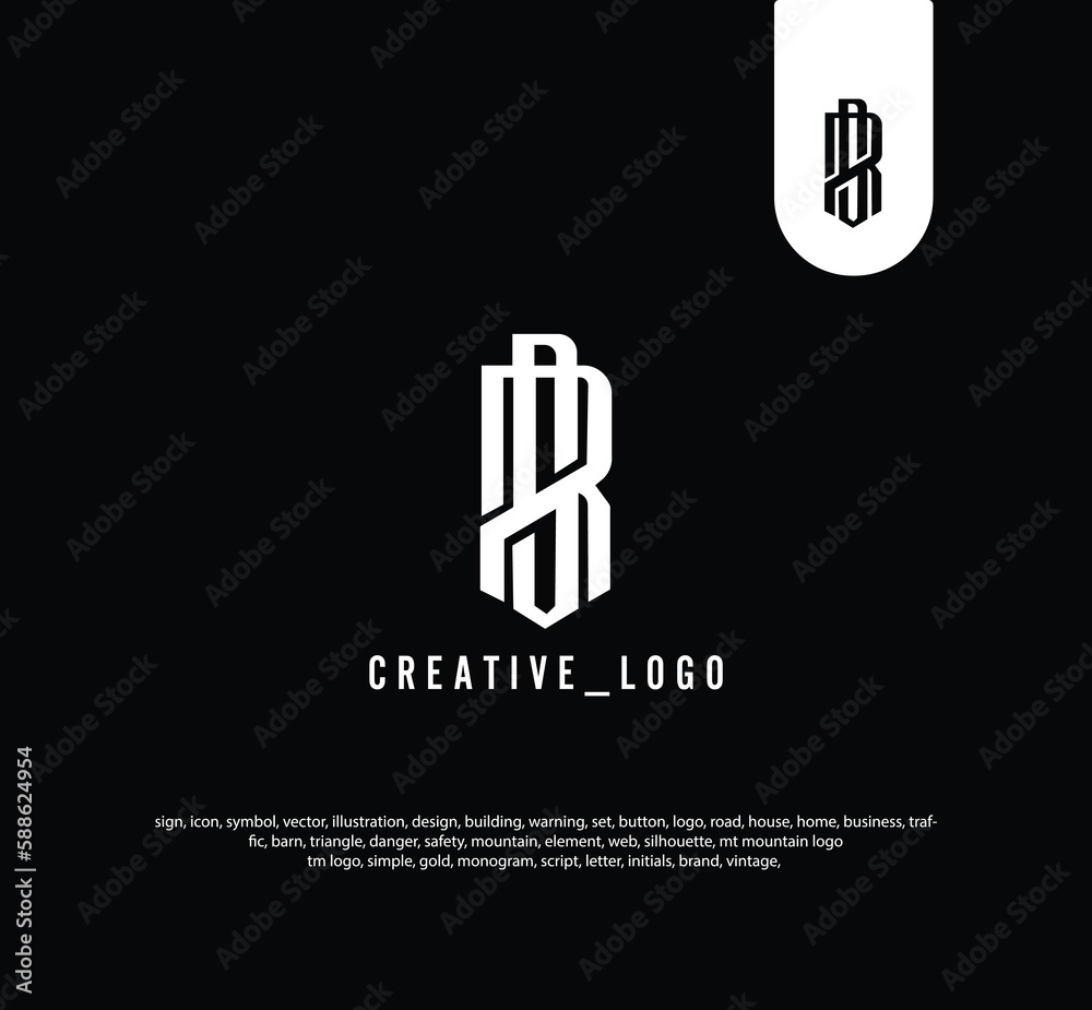 RS business logo, or SR modern logo, creative, minimal, icon, letter ...