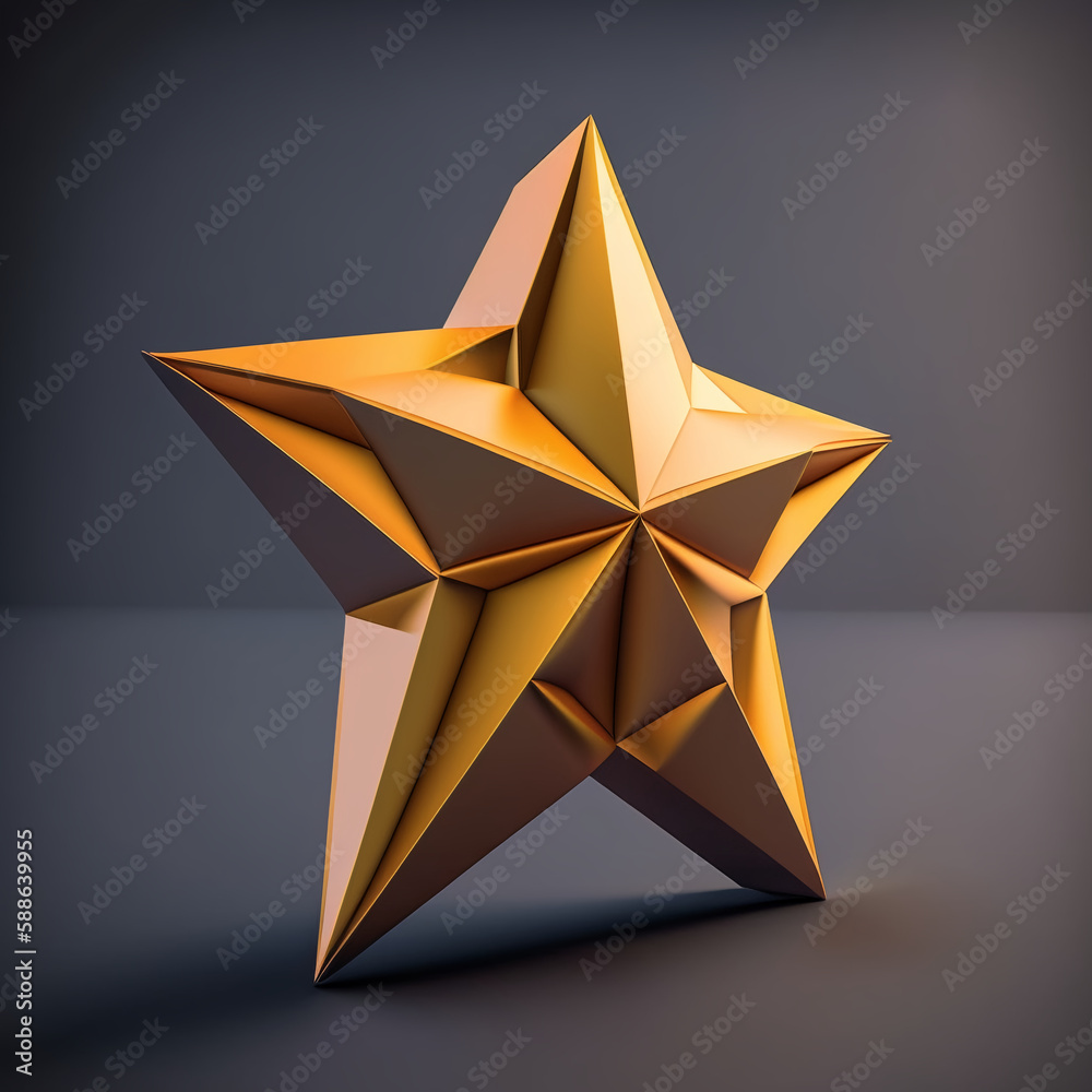 gold star rating review isolated on best quality 3d background with ...