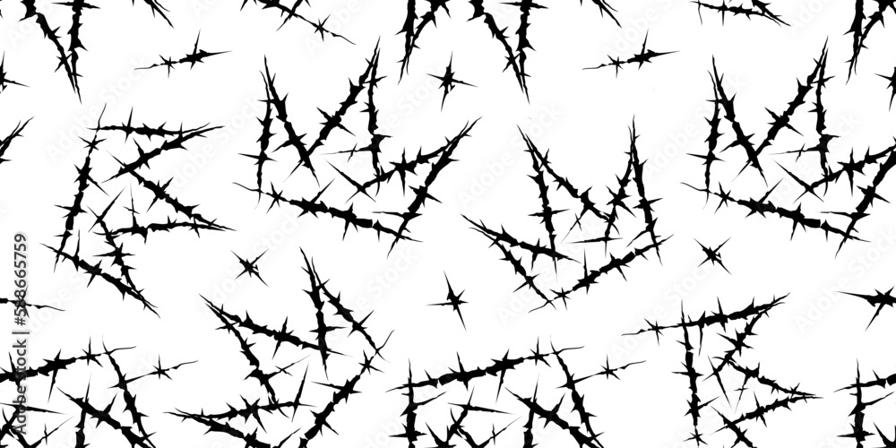 Grunge style Gothic Punk Crowns sseamless pattern. Crowns Dark Metal ...