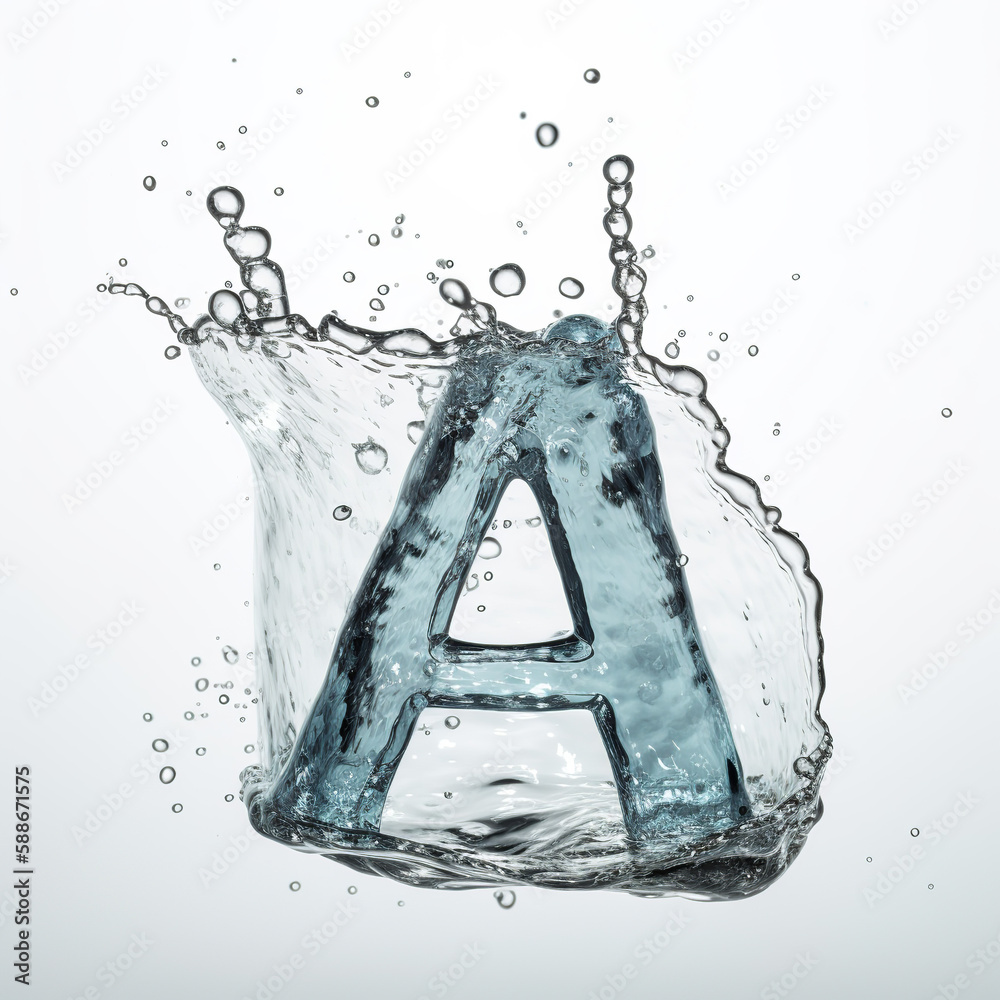 letter, A, water, splash, black, woman, drop, liquid, art, light ...