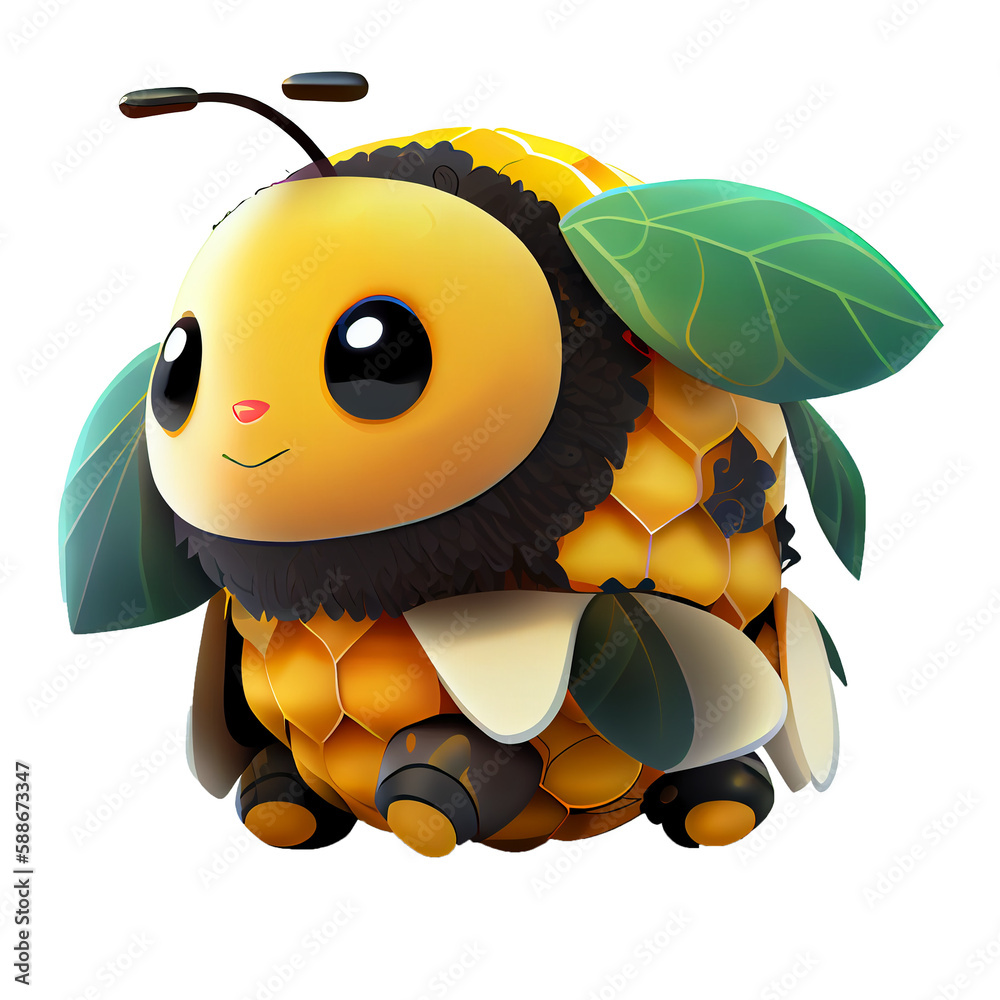 Colorful Bee clipart, Baby Bee on Transparent background, sublimation ...
