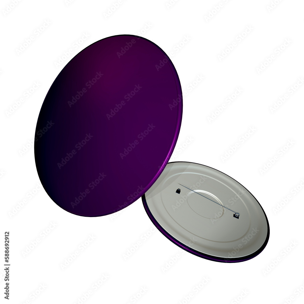 badge mockup, dark purple color on transparent background, PSD icon ...