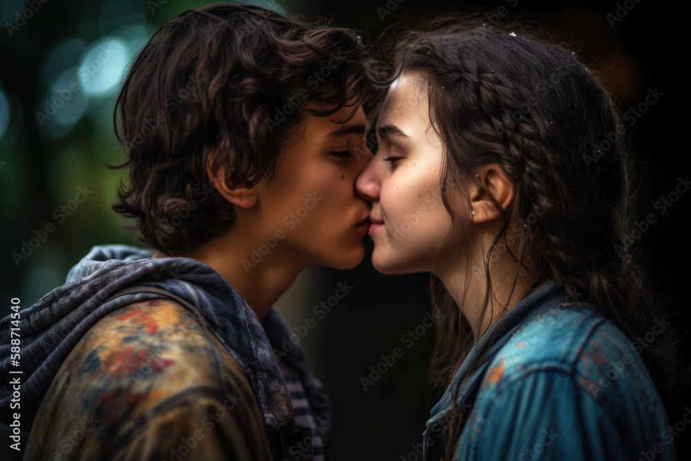 A poignant and magical moment between two young people as they discover their love for each ...