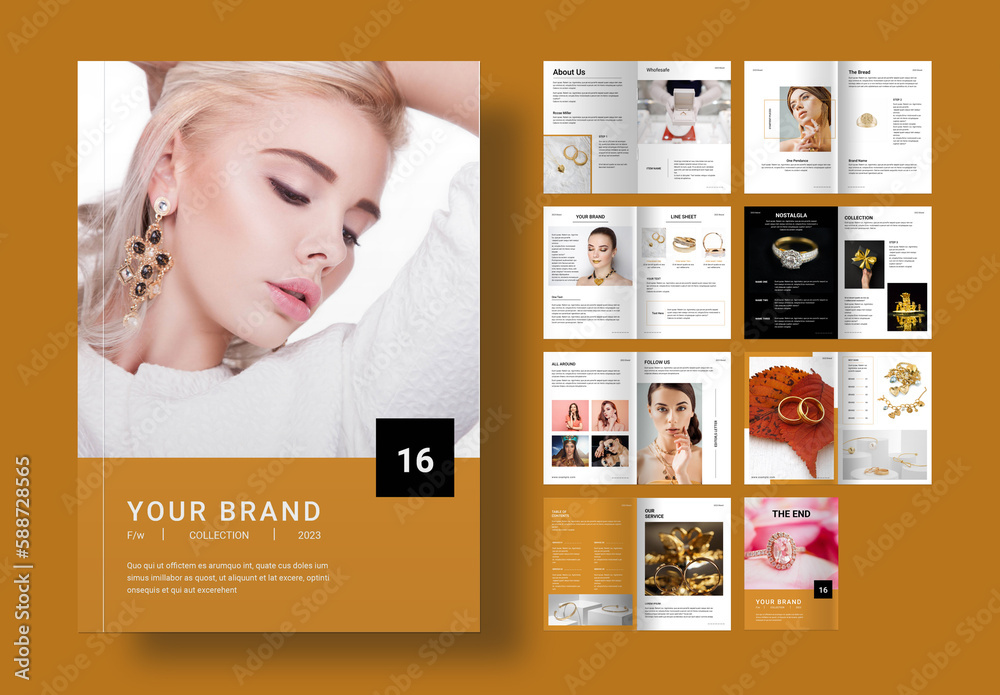 Your Brand Magazine Layout Stock Template | Adobe Stock
