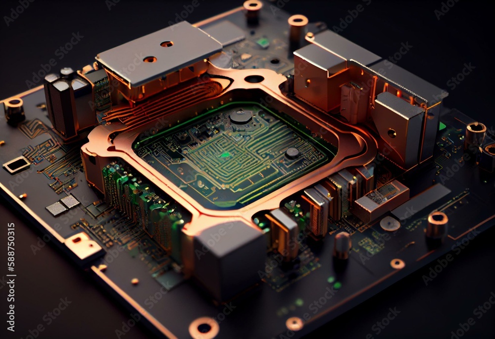 Computer 3d Modeling Of The Printed Circuit Board Of An Electronic Device Thermal Analysis The