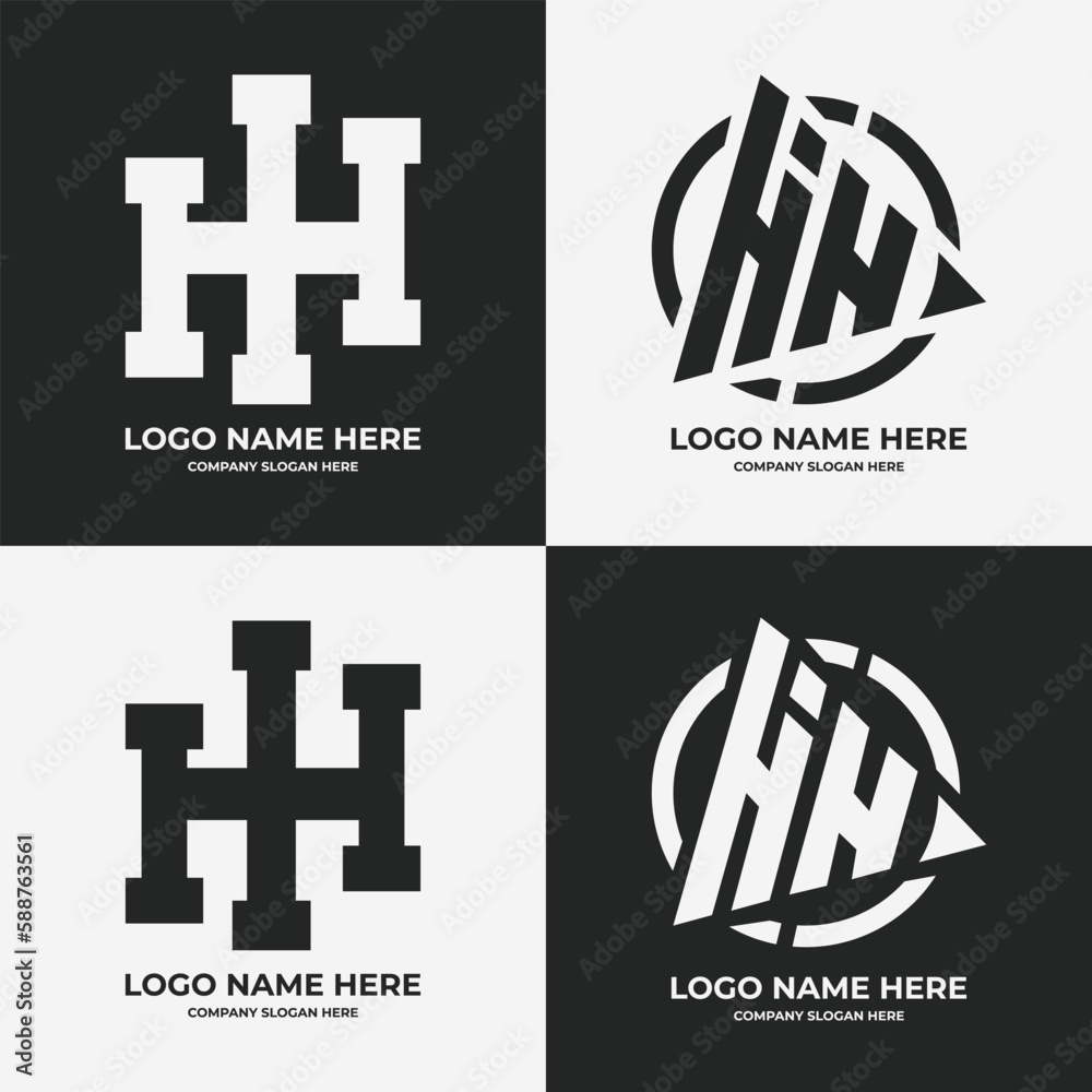HIH word logo for HIH letter, hih logo vector design, hih abstract ...