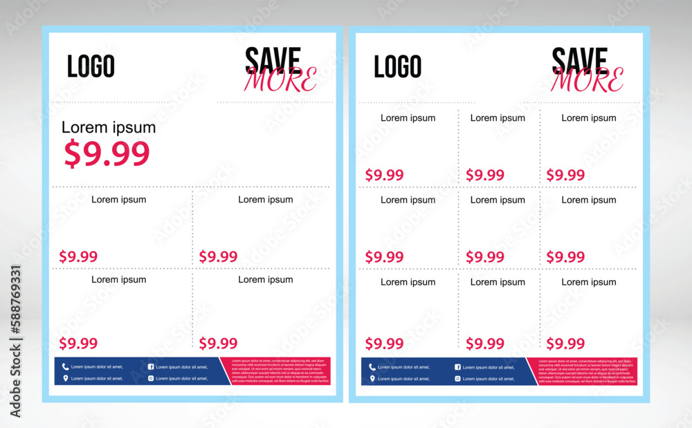 Save More Supermarket product promotion flyer template Grocery Ads 2 in ...