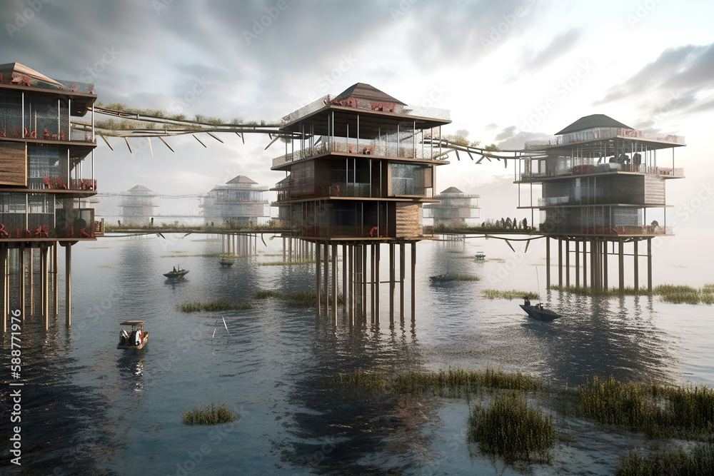 An imagined future where communities adapt to the impacts of rising sea ...