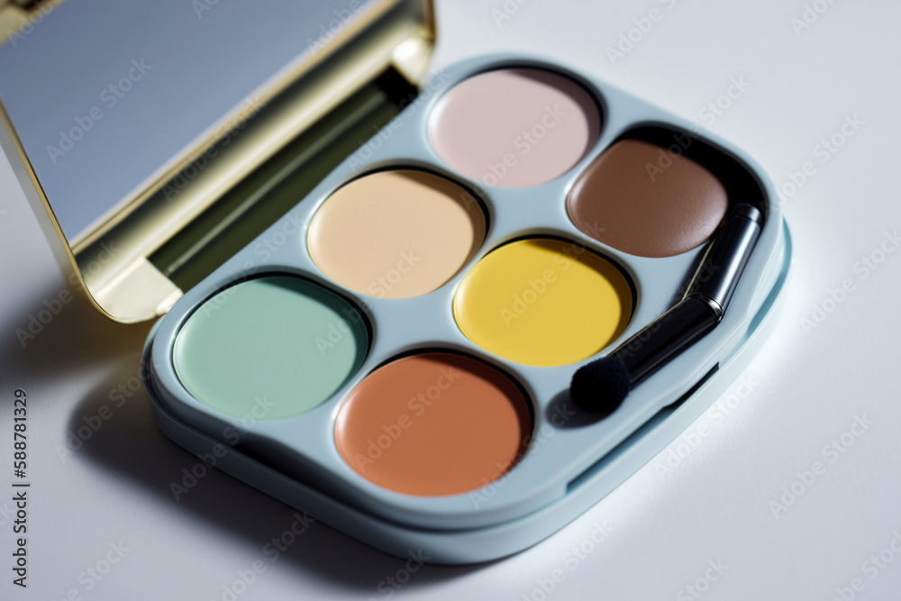 Makeup palette or color palette. The palettes group different tones of ...