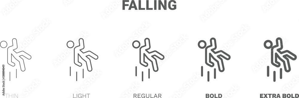 falling icon. Thin, regular, bold and more falling icon from Insurance ...