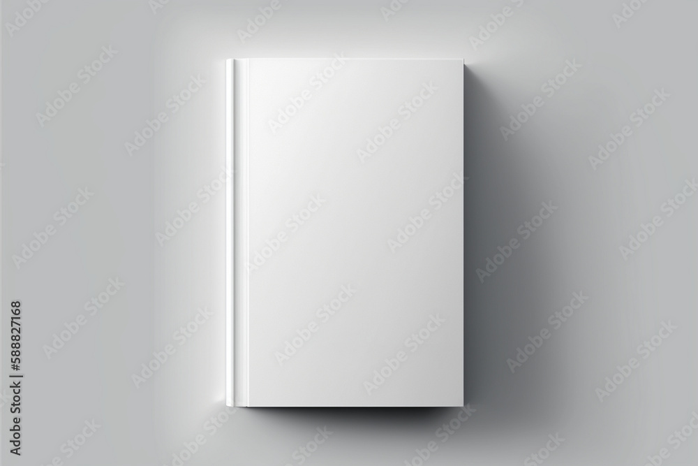 blank white book mockup. notebook mockup. book with pages. Book cover ...