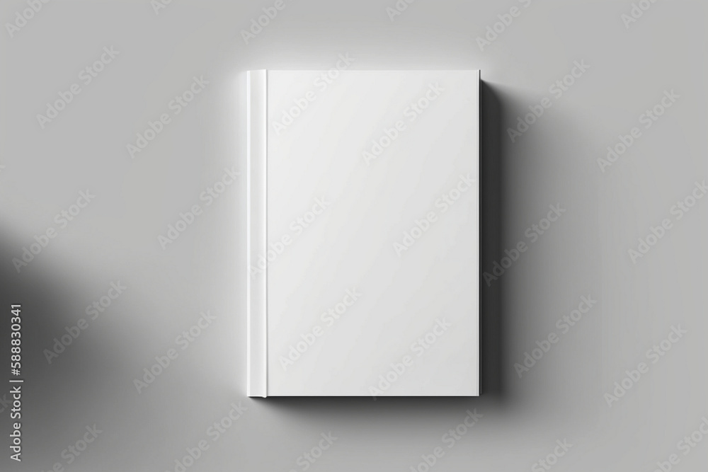 blank white book mockup. notebook mockup. book with pages. Book cover ...
