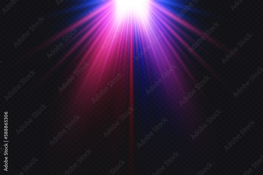 Colorful Overlays, stage light transition, effects sunlight, lens flare ...