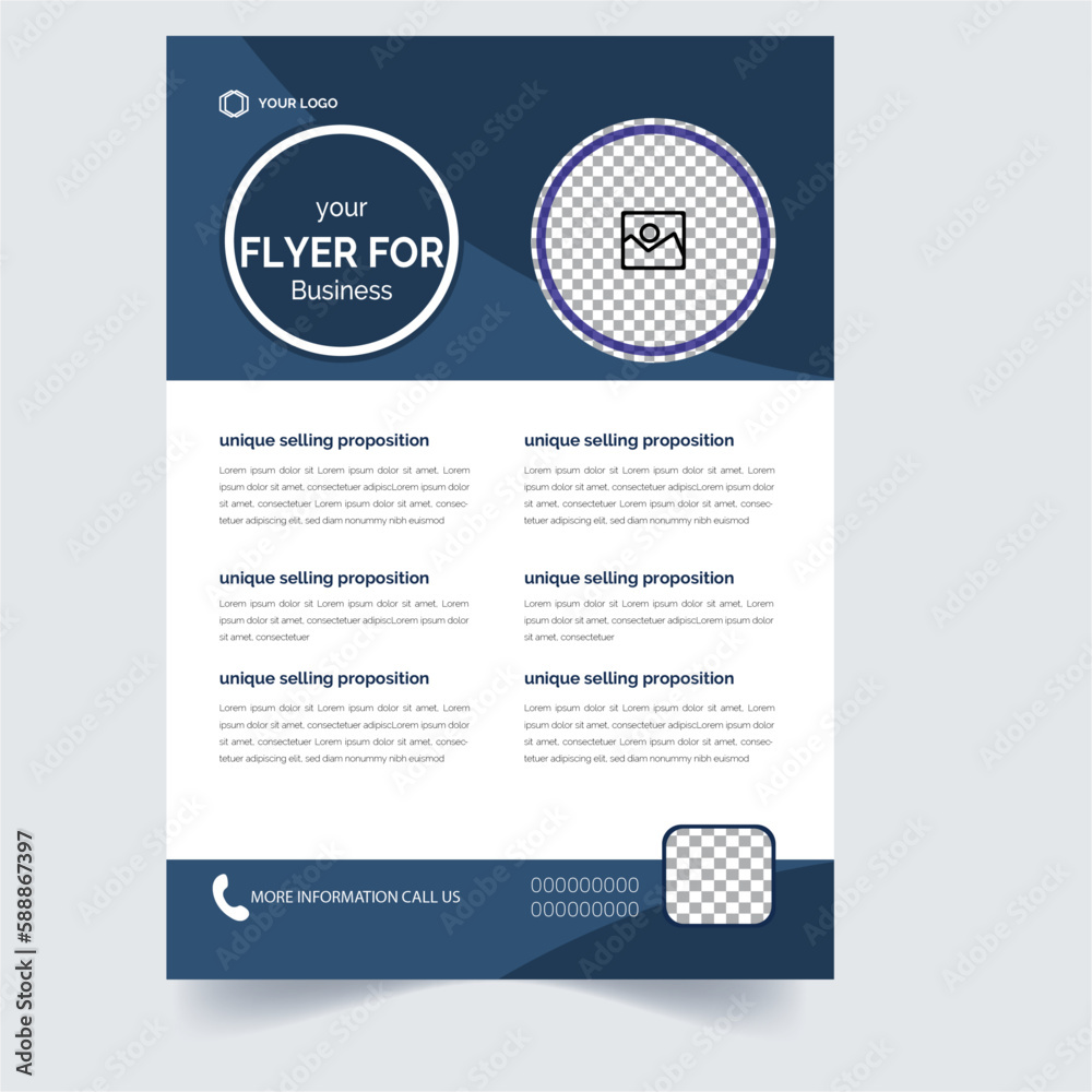Promoting your business poster design template flyer, Business ...