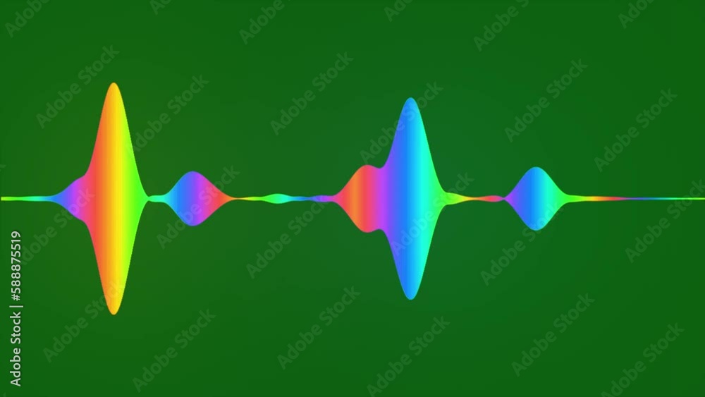 Music Equalizer Animation On Green Screen Background, Sound ...