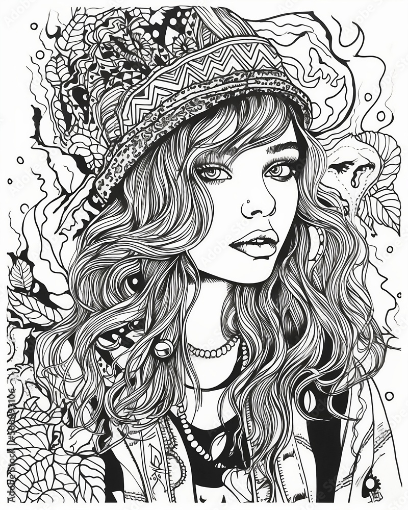 Funny Patterns For Coloring Book on White Background, colouring pages ...