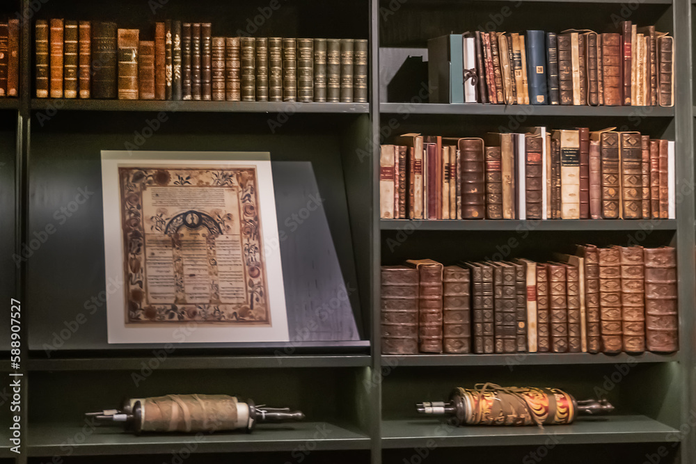 Interior of the Portuguese Synagogue (or the Esnoga, or Snoge ...