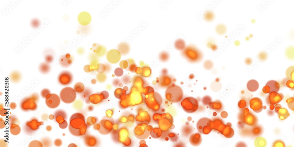orange bubble explode with subtle background and shadow Gas bubbles ...