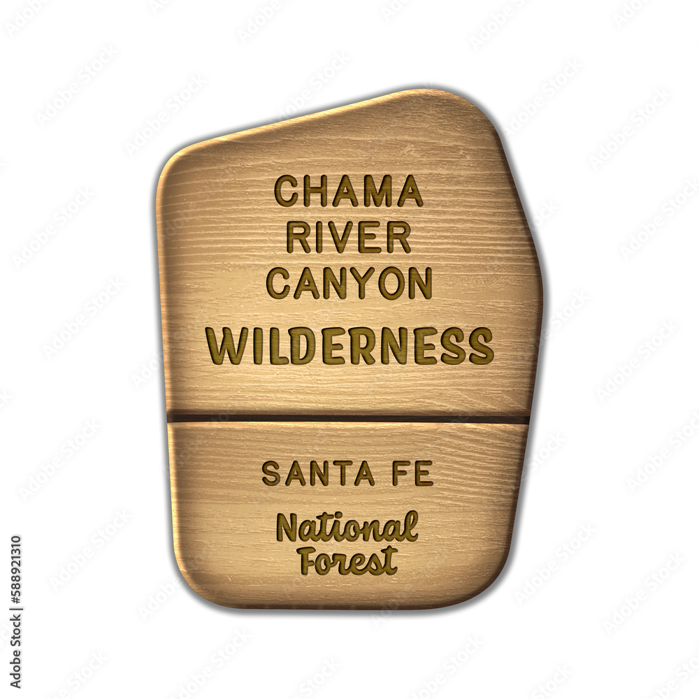 Chama River Canyon National Wilderness, Santa Fe National Forest wood ...