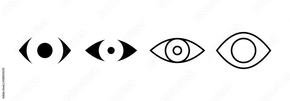 Eye icon vector for web and mobile app. Eye sign and symbol. Look and ...