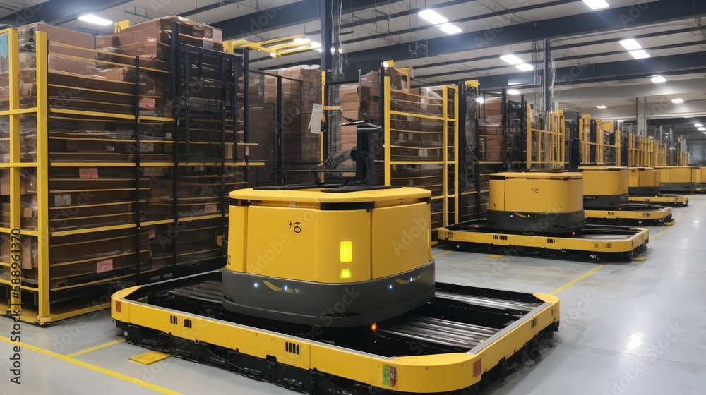 Robots efficiently sorting hundreds of parcels per hour( Automated ...