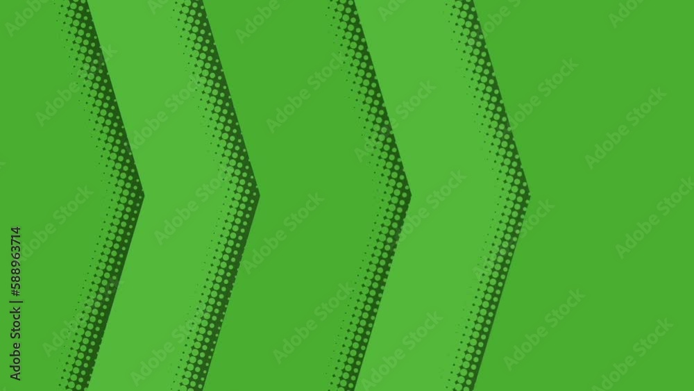 Arrow shape design animation moving right on green screen Stock 비디오 ...