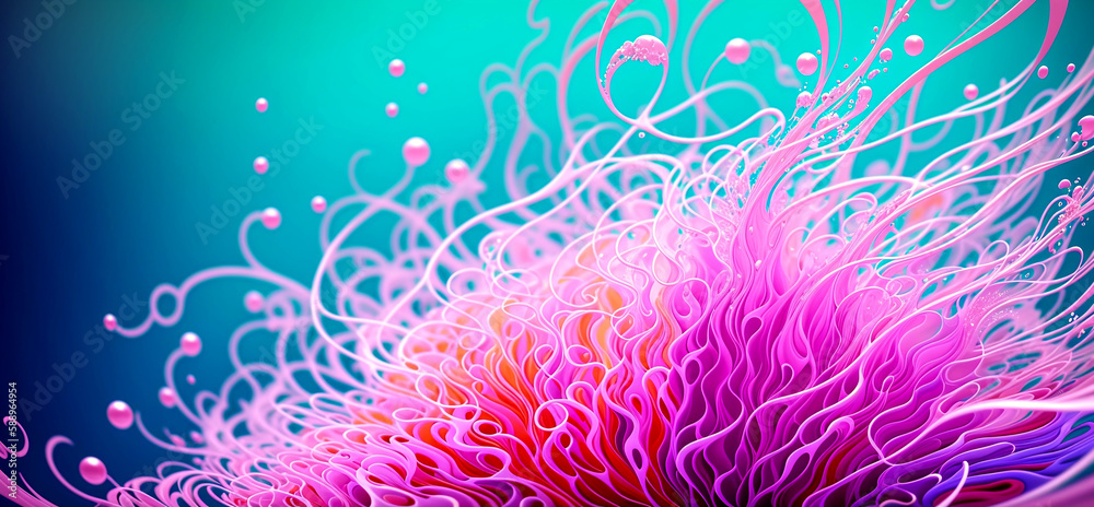 Abstract biological background artwork created with Generative AI ...