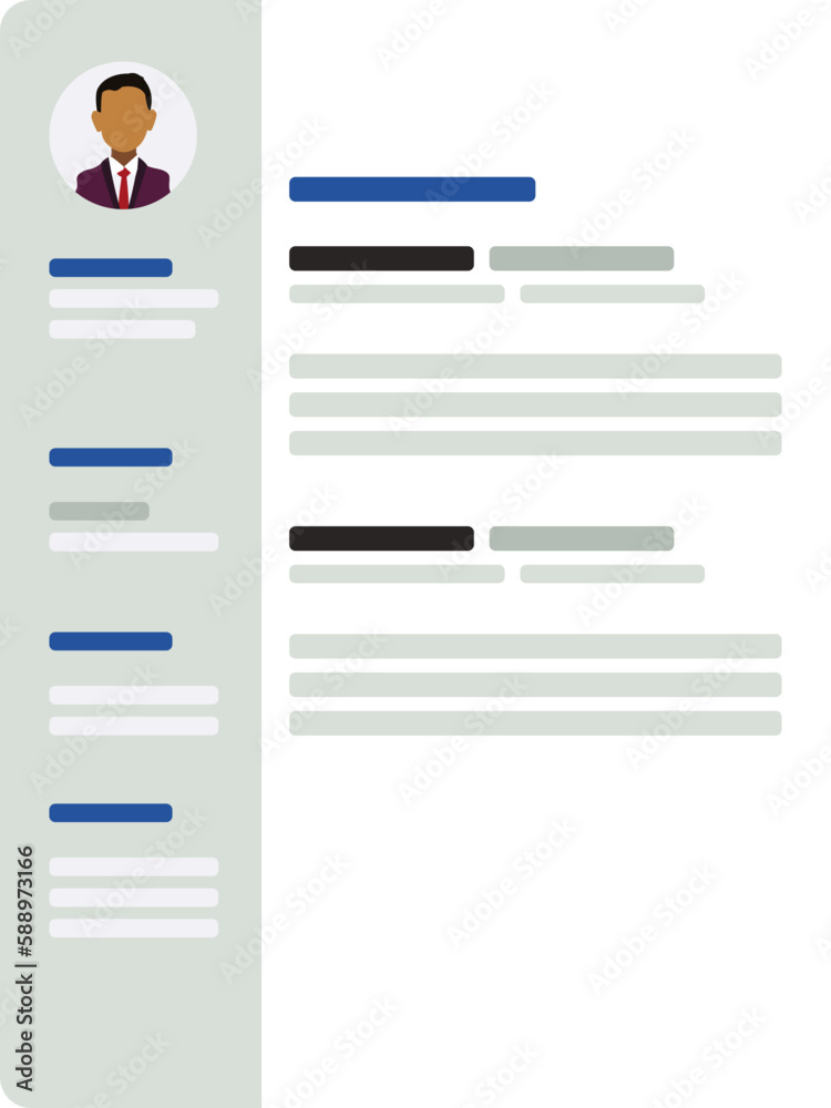 curriculum vitae vector, element, illustration Stock Vector | Adobe Stock