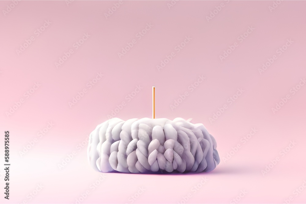 cute wool yarn can use for pedestal, product dislplay, showroom stage ...