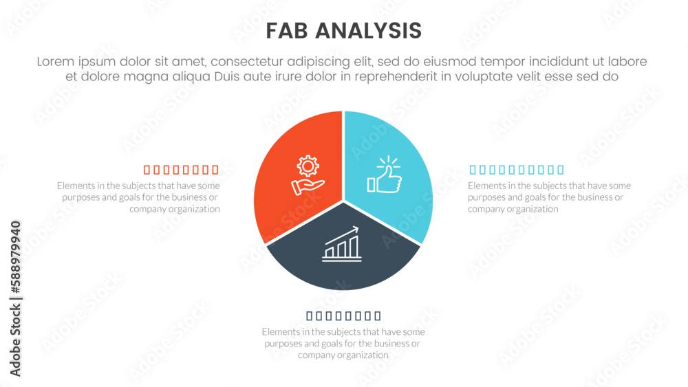 Stockvector fab business model sales marketing framework infographic 3 ...