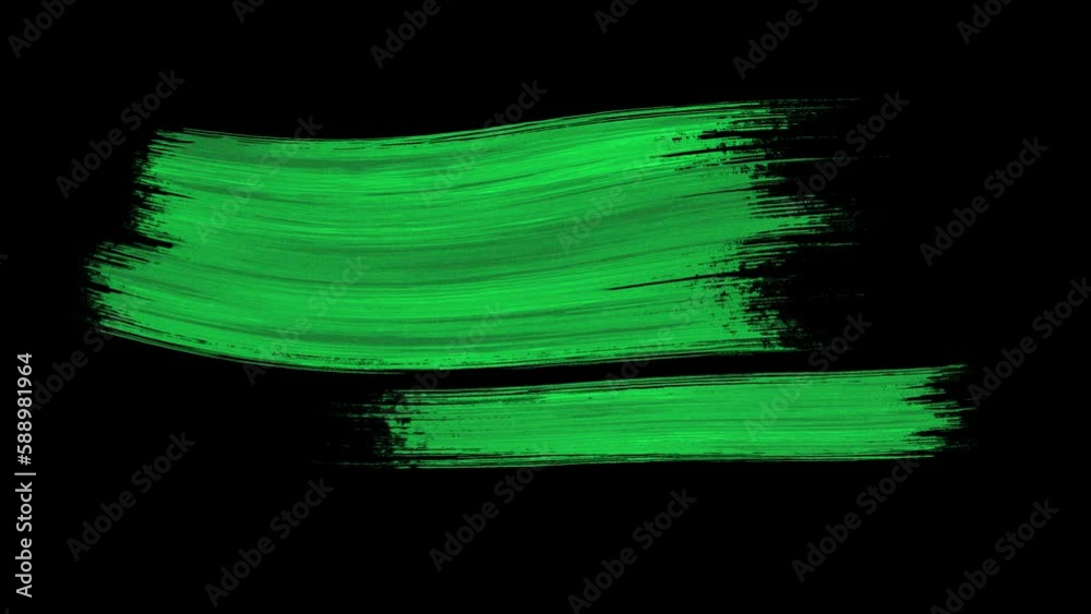 artistic green paint brush stroke texture animated background. suitable ...