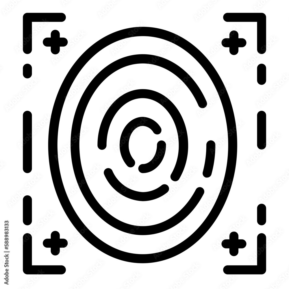 biometric scan Stock Vector | Adobe Stock