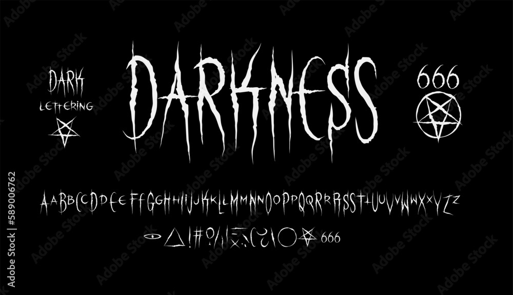 Y2k Darkness grunge tattoo type font template. Trendy Gothic Punk Rock ... Y2k Darkness grunge tattoo type font template. Trendy Gothic Punk Rock ...