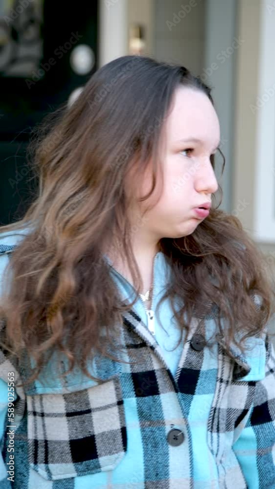 Sad offended teen ignoring friends apologizing for bad joke, upset ...