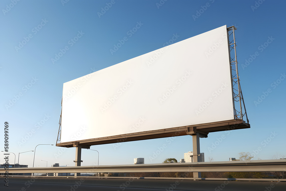 Billboard created with generative AI and post-processed Stock ...