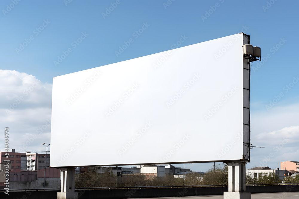 Billboard created with generative AI and post-processed Stock ...