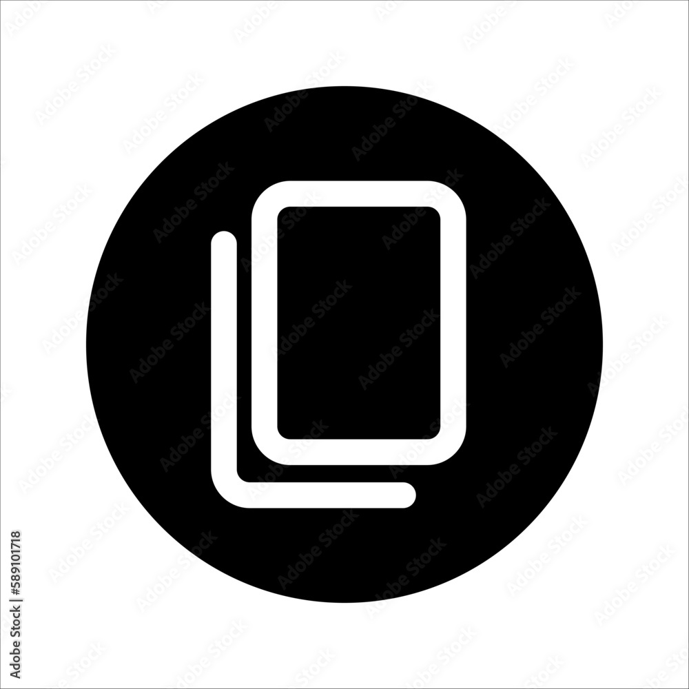 Copy or duplicate content icon in line style design for website design ...