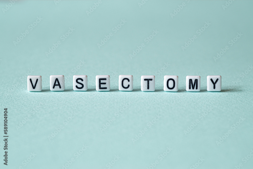 Vasectomy - word concept on cubes Stock Photo | Adobe Stock