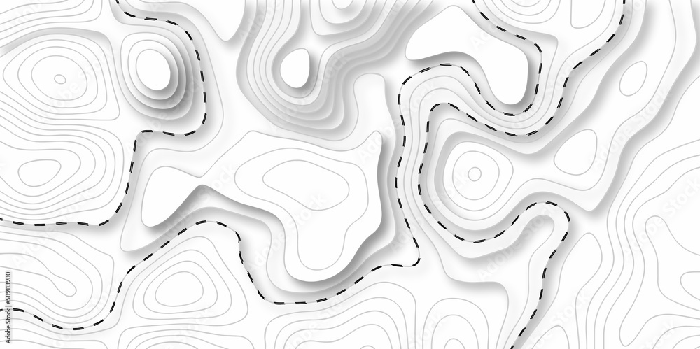 abstract Pattern with Topographic map and maunt map with river and sea ...