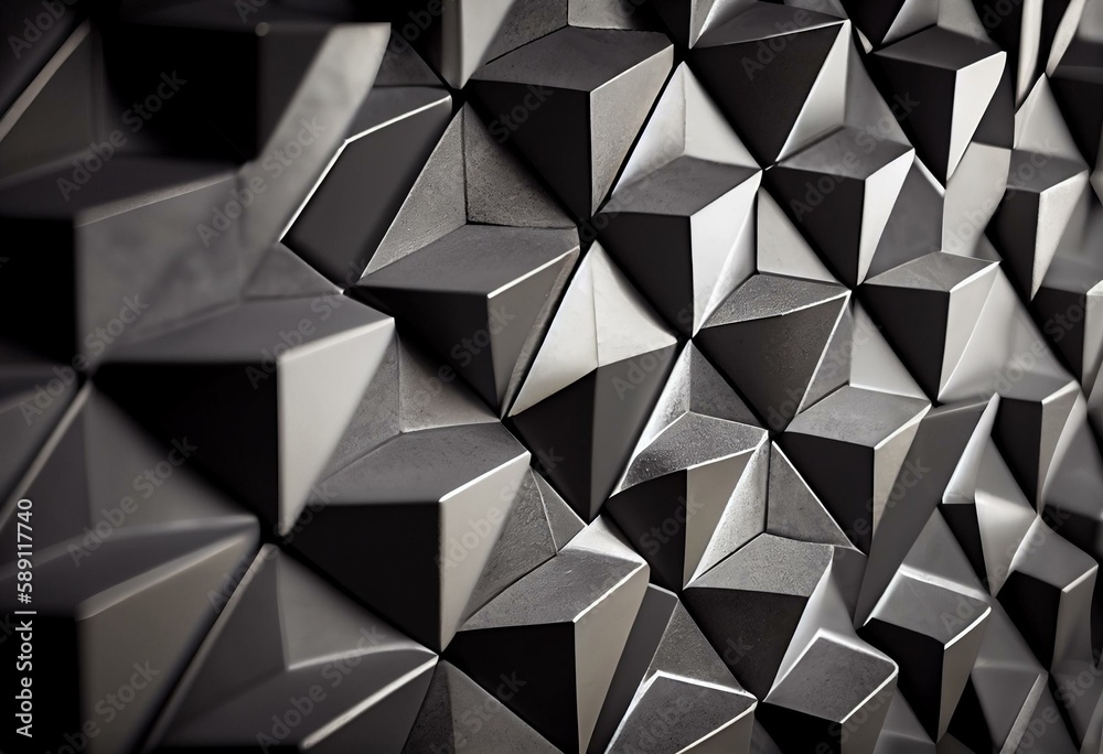 Semigloss, Polished Mosaic Tiles arranged in the shape of a wall ...