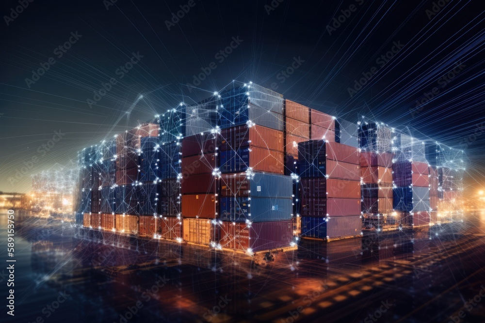 AI in logistics and supply chain management concept. More accurate ...