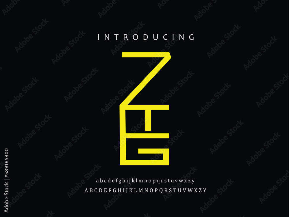 Z T E G or Z T G letter mark logo. zteg letter mark Logo template ...