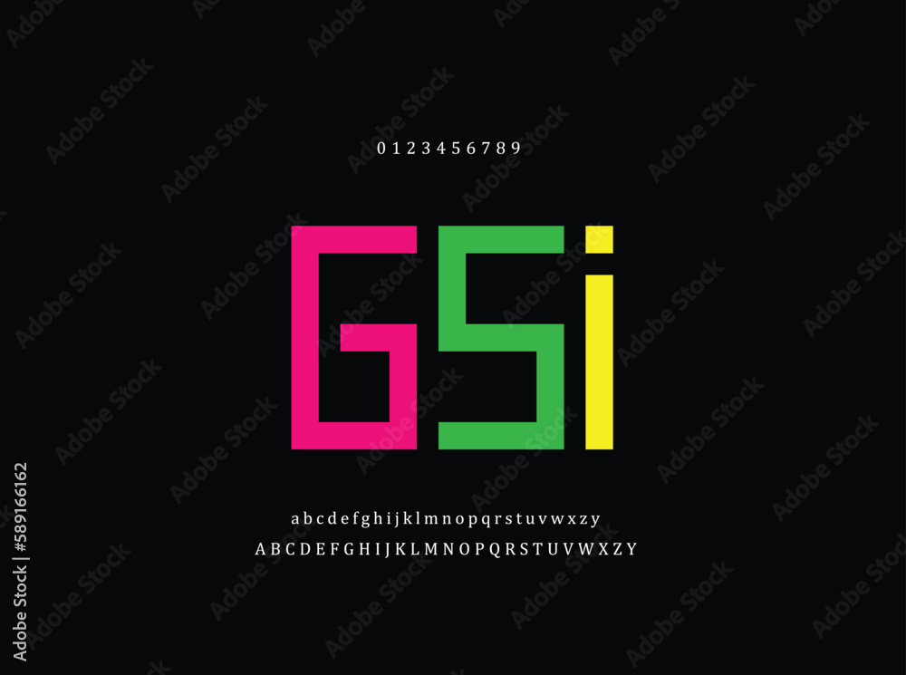 GSI letter mark logo design. Creative Minimal luxury emblem design ...