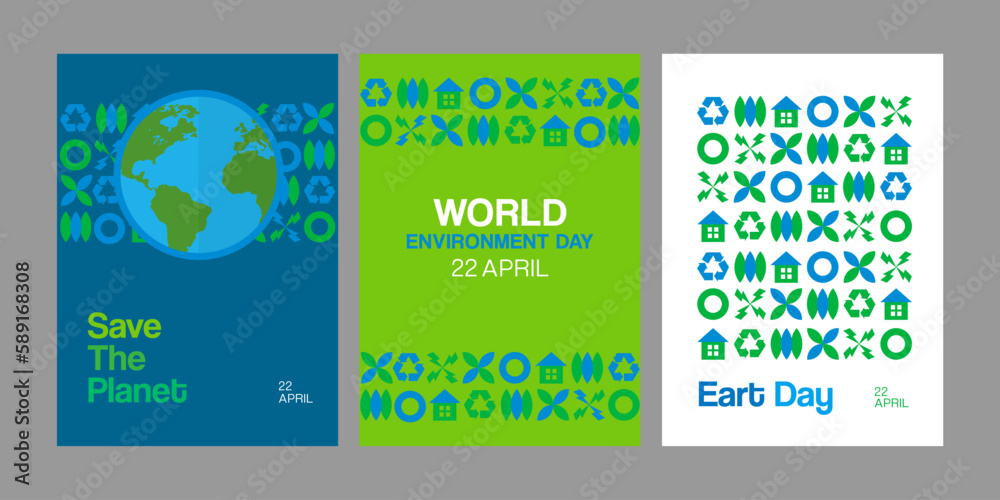 World environment day poster template Stock Vector | Adobe Stock