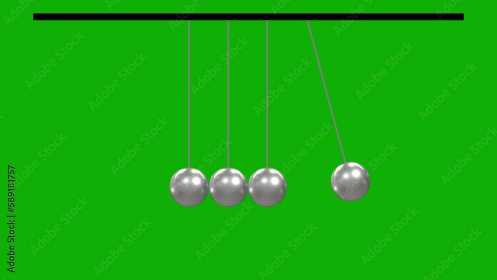 Pendulum effect motion graphics with green screen background Stock ビデオ ...