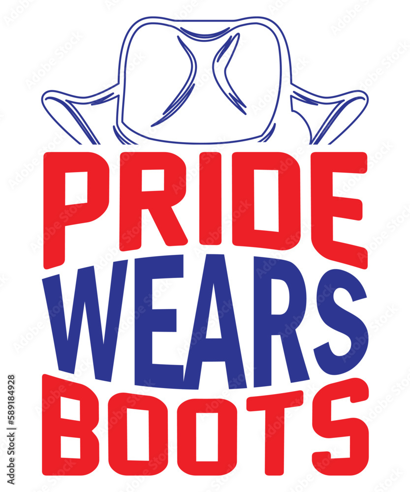 Pride wears boots, Western PNG, Sublimation Designs, Digital Download ...